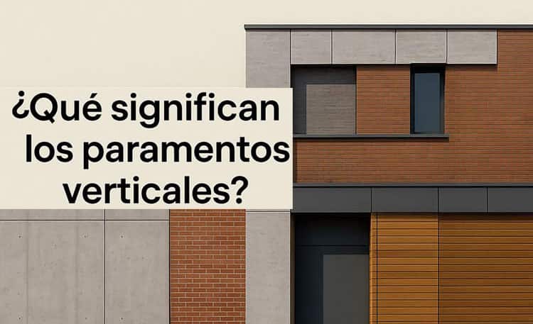 ¿Qué son los paramentos verticales en arquitectura?